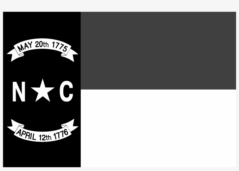 North Carolina Logo Black And White - North Carolina Flag Vector ...