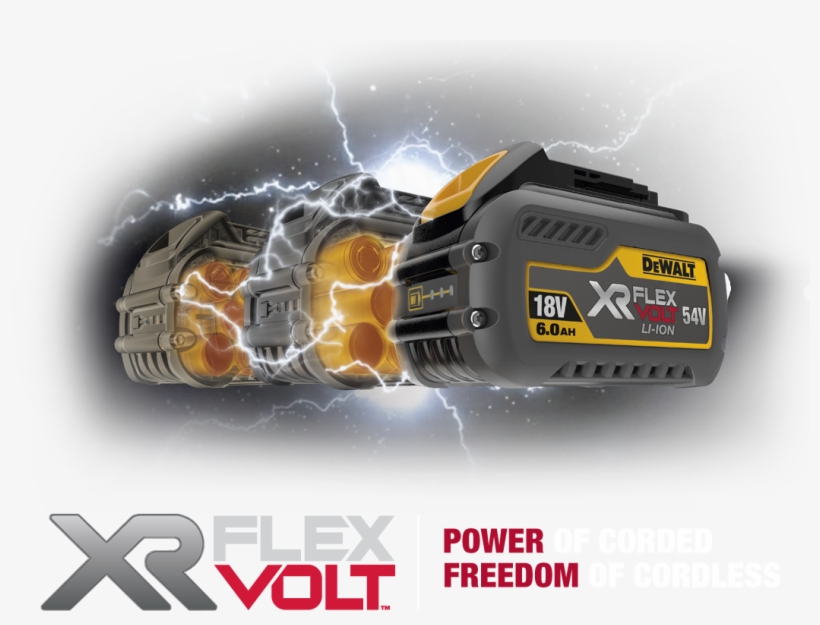 Dewalt Flexvolt - Dewalt Xr Flex Volt - 1053x752 PNG Download - PNGkit