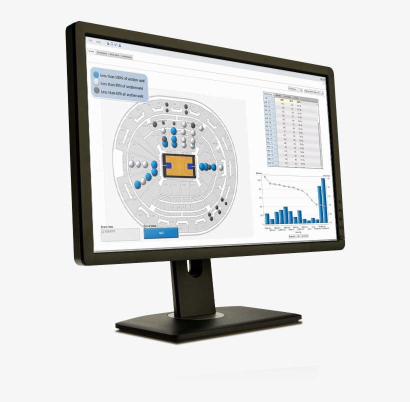 Orlando Magic Seating Chart On A Monitor Screen - Computer Monitor ...