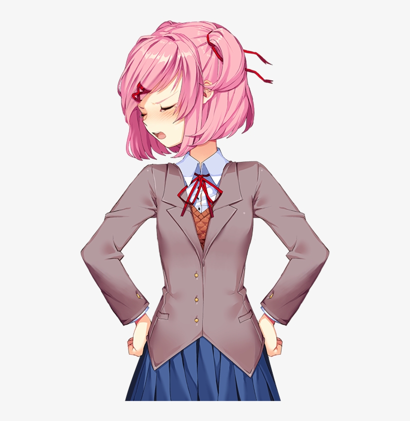 Doki Doki Literature Club Monika Png Vector - Doki Doki Natsuki ...