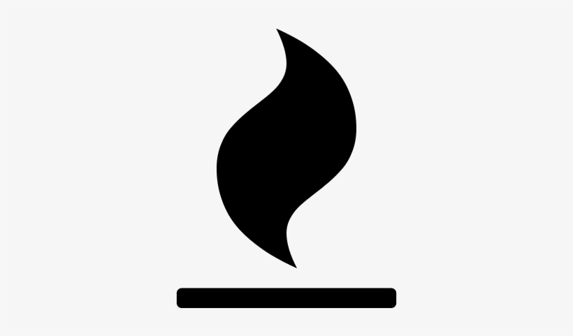 Fire Black Flame On A Line Vector - Flame Icon - 400x400 PNG Download ...