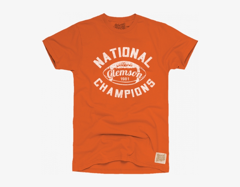 Clemson 1981 National Champions Men's Tee - T-shirt - 542x560 PNG ...