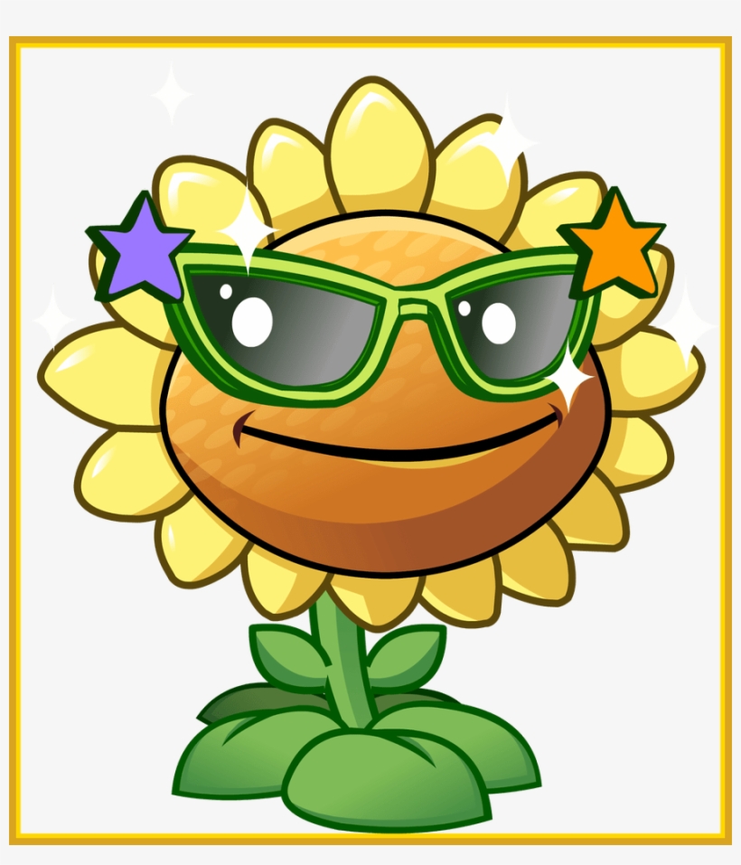 Download Transparent Sun And Plant Clipart - Plant Vs Zombies Sunflower ...