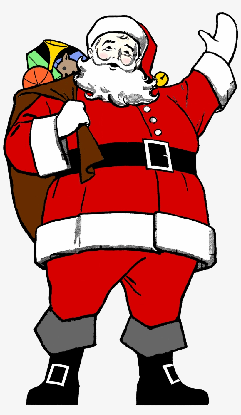 Santa Clipart Black And White - Santa Claus - 1137x1838 PNG Download ...