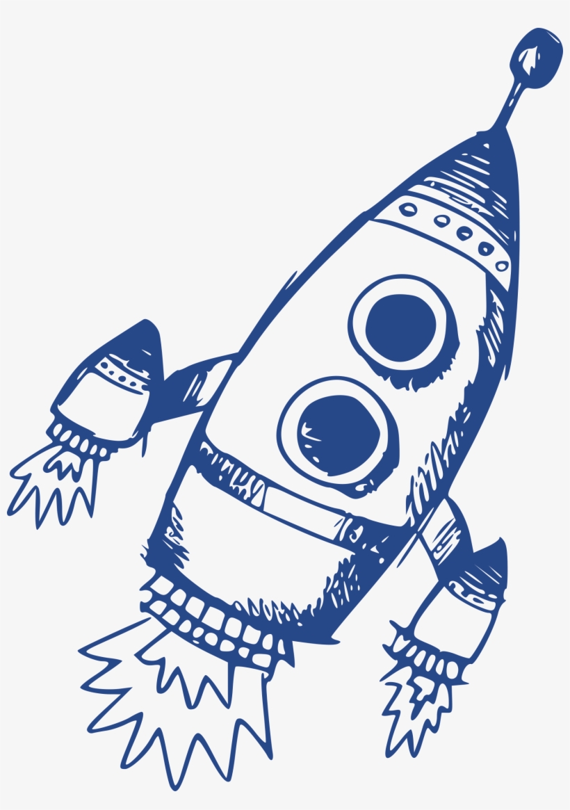 Big Image - Rocket Launch Clip Art - 1748x2400 PNG Download - PNGkit
