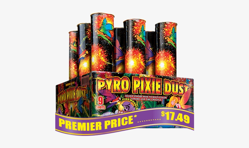 Pyro Pixie Dust, 9 Shot - Fireworks - 500x500 PNG Download - PNGkit