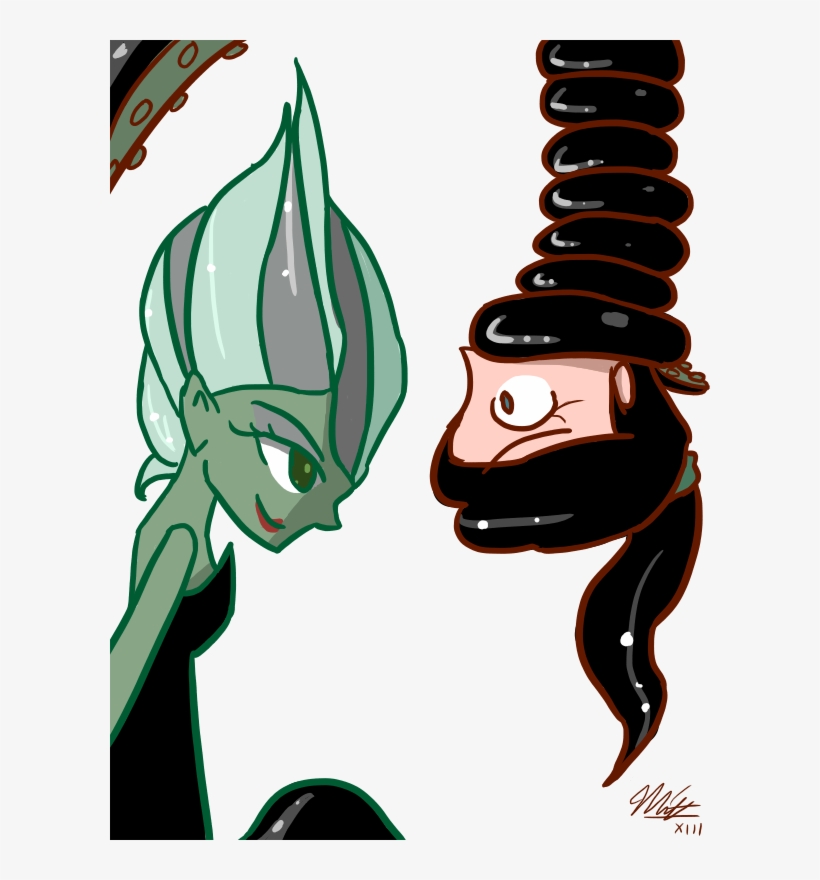 Octopus And Mermaid - Chel Tentacles - 600x800 PNG Download - PNGkit