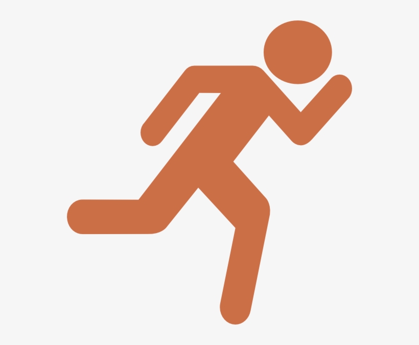 Small - Stick Man Running Clipart - 558x595 PNG Download - PNGkit