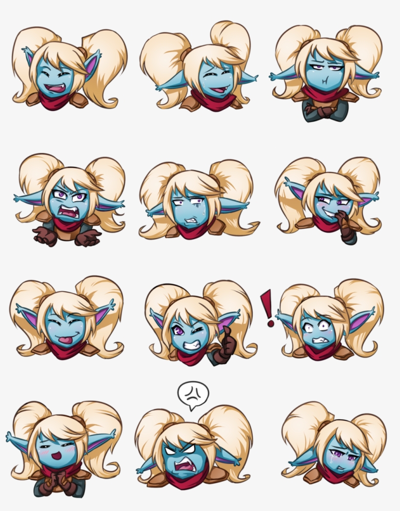 Poppy Emote Sheet By Missmercurielle League Of Legends - League Of ...