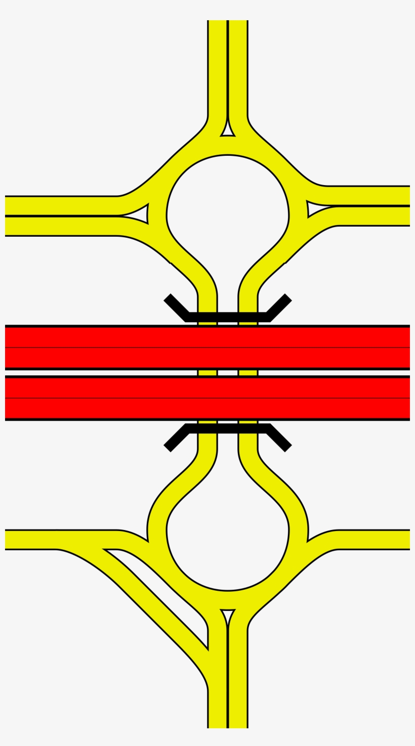 Open - Dogbone Roundabout - 2000x3500 PNG Download - PNGkit