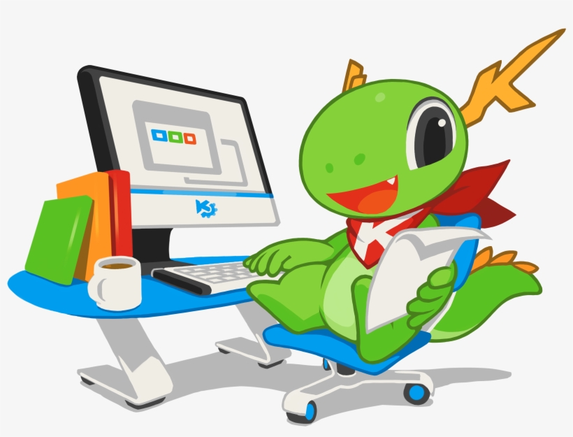 Kde Mascot - 4771x3373 PNG Download - PNGkit