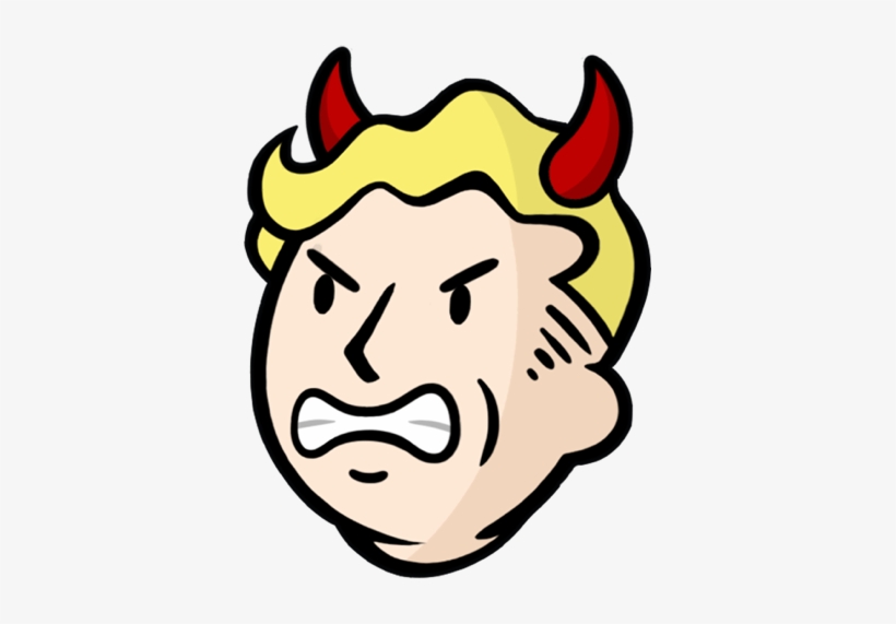 #fallout #falloutboy #devil - Vault Boy Head Png - 504x504 PNG Download ...