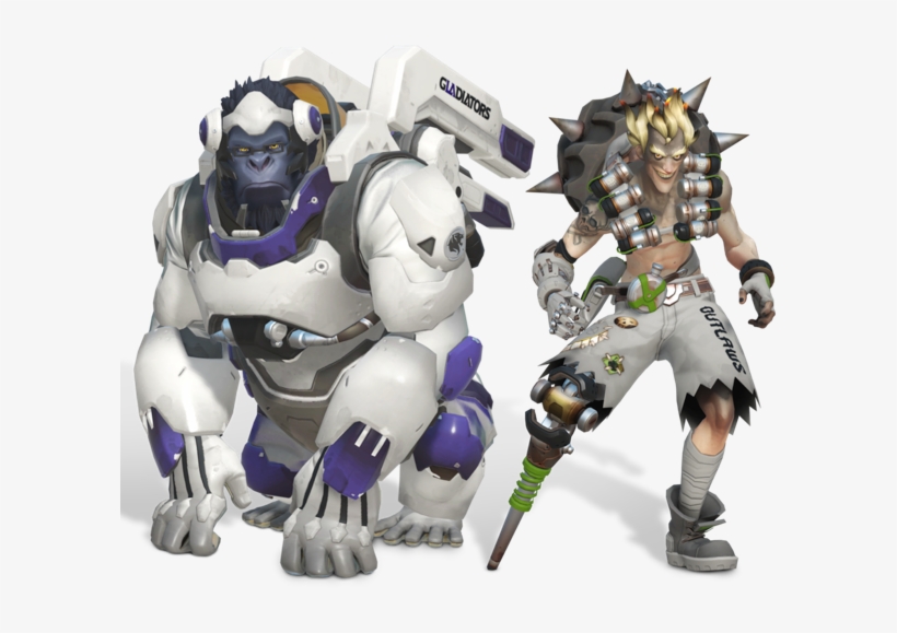 Winston And Junkrat - Action Figure - 613x720 PNG Download - PNGkit