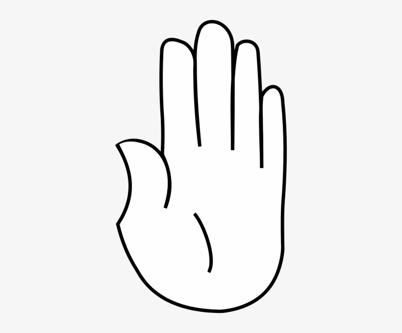 File - Hand 5 - Svg - Hand 5 - 352x600 PNG Download - PNGkit