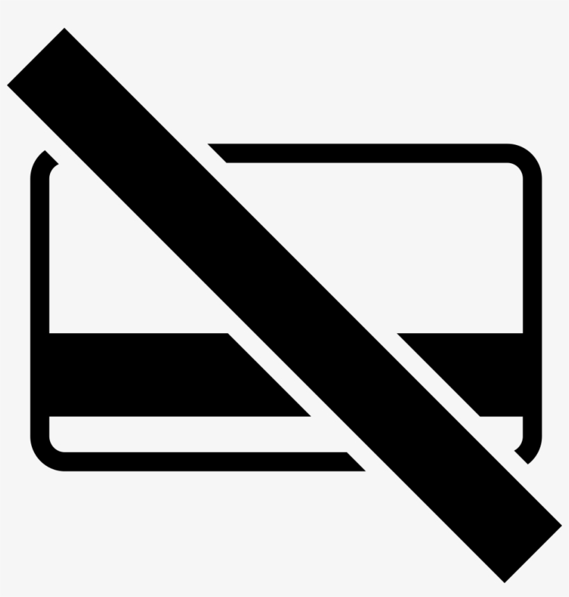 No Credit Card Allowed Comments - No Credit Card Icon - 980x980 PNG ...