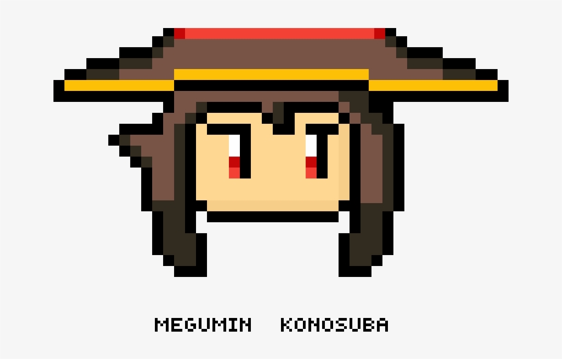 Megumin - Pixel Megumin - 1024x604 PNG Download - PNGkit