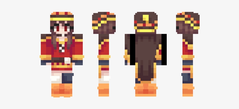 Minecraft Скин По Нику Megumin - Minecraft - 600x348 PNG Download - PNGkit