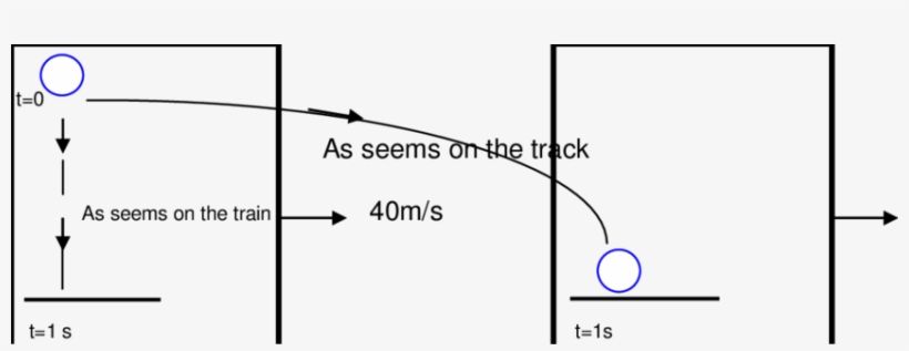 Path Of The Ping-pong Ball As Shown For Two Observers - Diagram ...