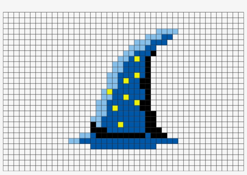 Wizard Hat Pixel Art - 880x581 PNG Download - PNGkit