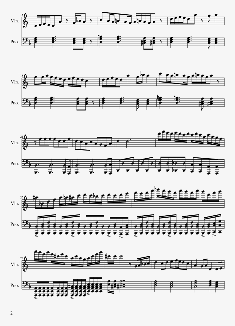 Fairy Tail Sheet Music 2 Of 4 Pages - Dream Is Collapsing Piano Sheet ...
