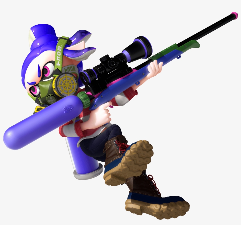 Amiibo - Splatoon 2 Sniper Inkling - 4000x4000 PNG Download - PNGkit