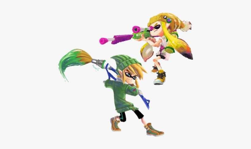 Photo - Splatoon Charger Pose - 530x416 PNG Download - PNGkit