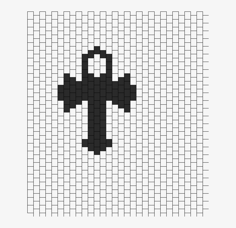 Peyote Ankh Bead Pattern - Vampire Hama Beads - 630x715 PNG Download ...