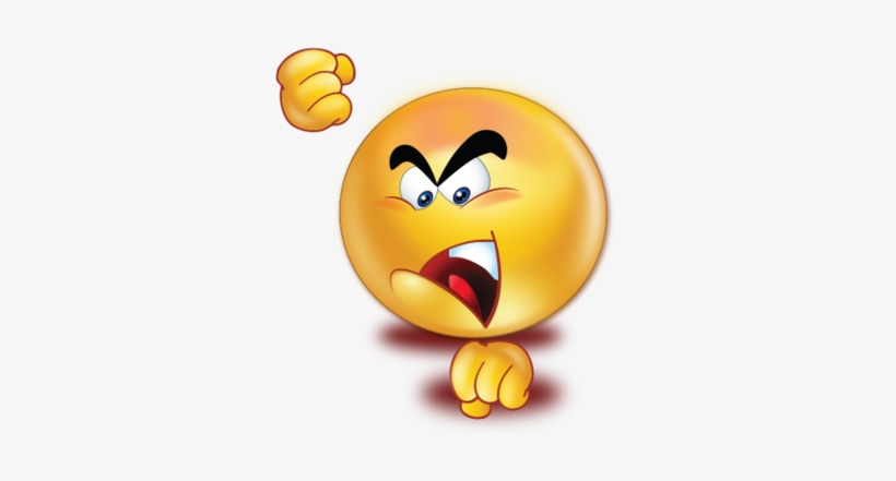 Angry Mad Fight - Smiley Fight - 384x384 PNG Download - PNGkit