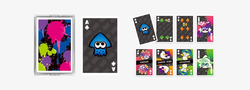 Cartas Splatoon 2 - Nintendo Splatoon Trump Cards 01 - 597x217 PNG ...