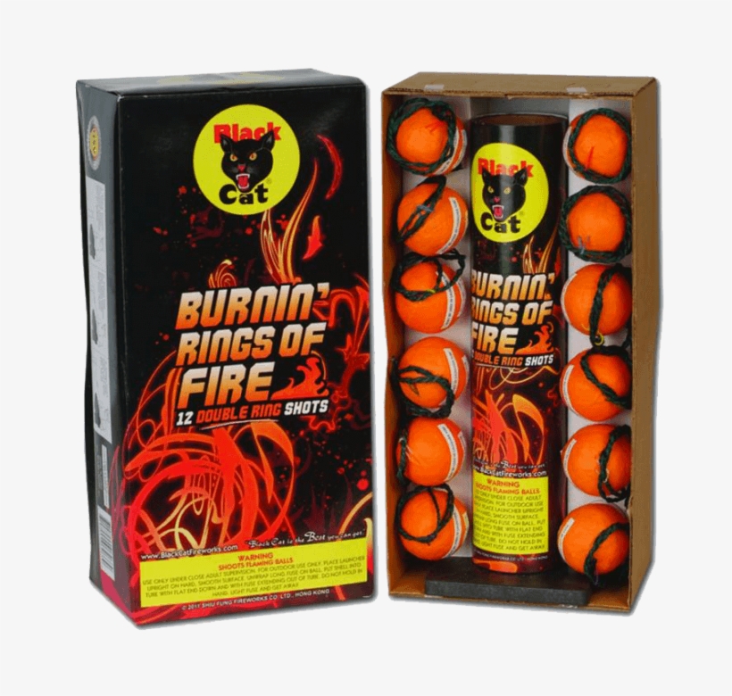 Burning Ring Of Fire - Black Cat Fireworks Artillery Shells Pro 4 ...