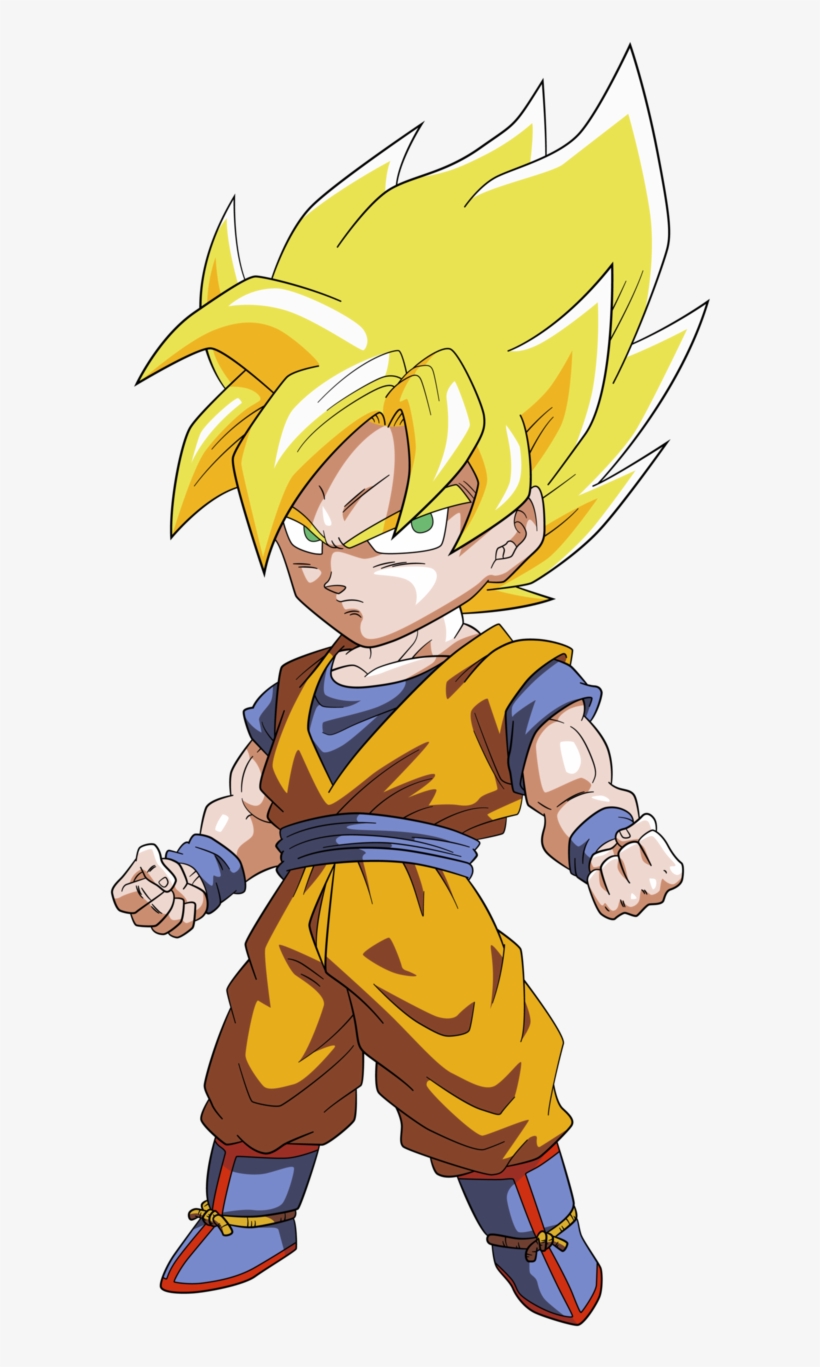 Super Saiyan Chibi - Goku Super Saiyan Chibi - 617x1296 PNG Download ...
