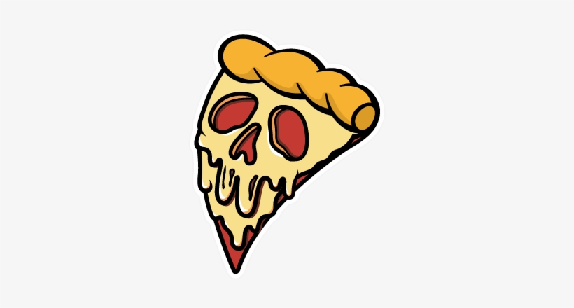 Poison Pizza Sticker - Poison Pizza - 361x397 PNG Download - PNGkit