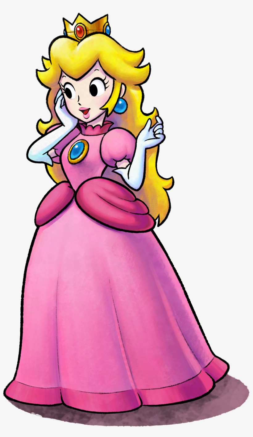 Princess Peach - Princess Peach Mario And Luigi Series - 1654x2777 PNG Download - PNGkit