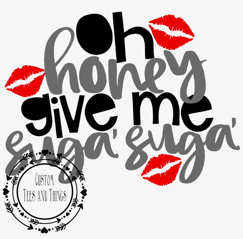 Oh Honey Give Me Suga Suga - Sexy Red Lips Fun Party Tee Tile Coaster ...
