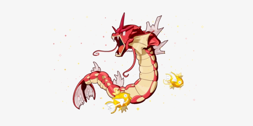 Magikarp Gyarados - Shiny Magikarp And Gyarados - 500x327 PNG Download ...
