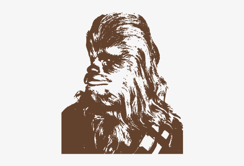 Chewbacca Black & White Png - 480x480 PNG Download - PNGkit