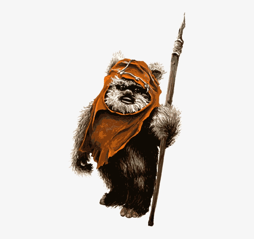Ewok Drawing Background - Star Wars Ewok Png - 378x694 PNG Download ...