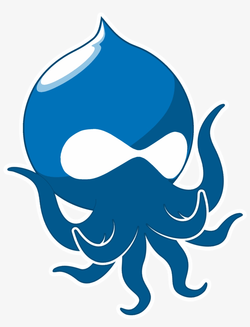 Cthulhu Drupal Icon - Water Drop With Face Logo - 1800x2200 PNG ...