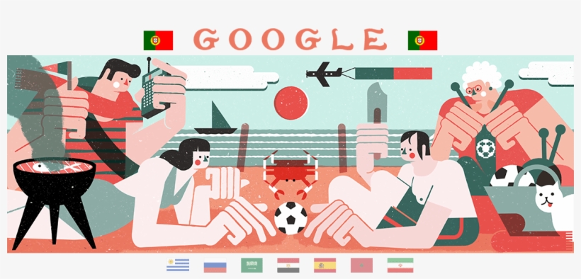 Show Headers - Google Logo World Cup 2018 Day 2 - 1158x500 PNG Download ...