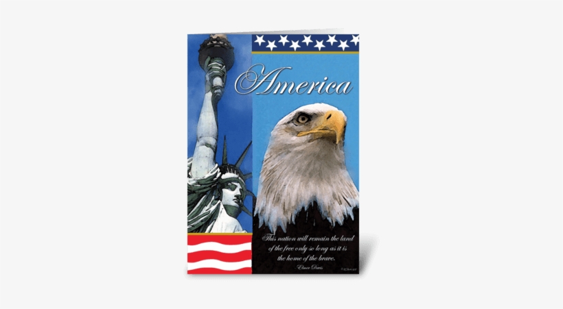 Symbols Of Freedom Patriotic Card Greeting Card - Patriotic Birthday ...