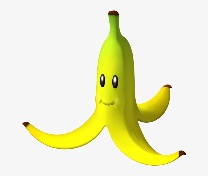 Download Transparent Banana - Banana Peel Mario Kart - PNGkit