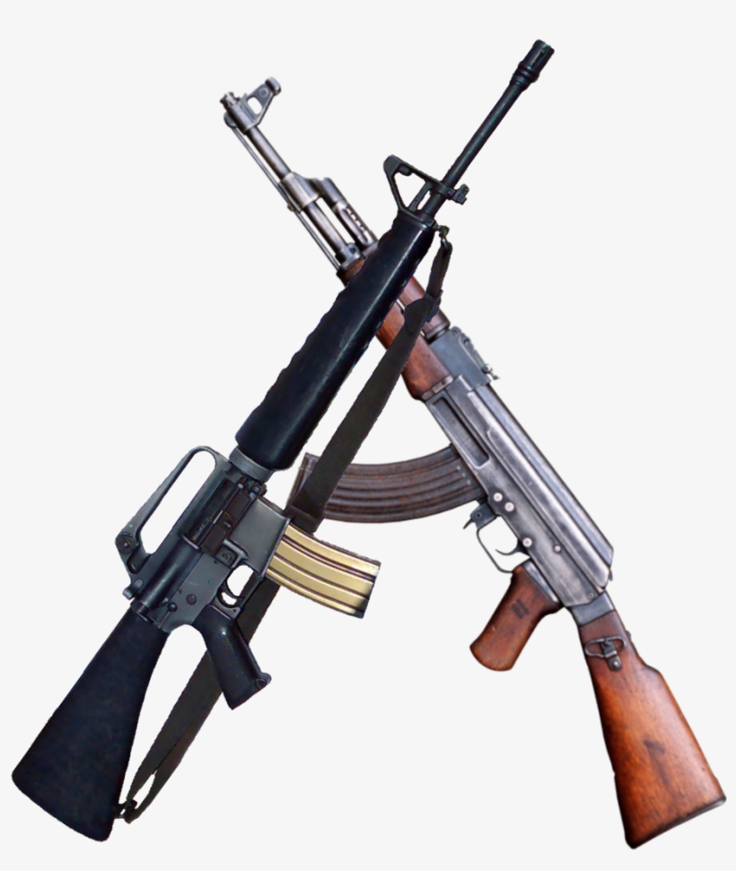 Chinese Assault Rifle Png - Ak 47 Y M16 - 912x1036 PNG Download - PNGkit