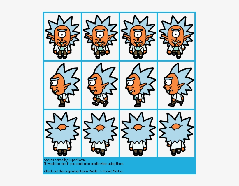 Download Transparent Cyclops Rick - Rick And Morty Sprites - PNGkit