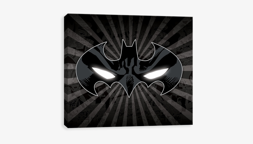 Batman Eyes - Batman Canvases By Entertainart - Batman Eyes Symbol ...