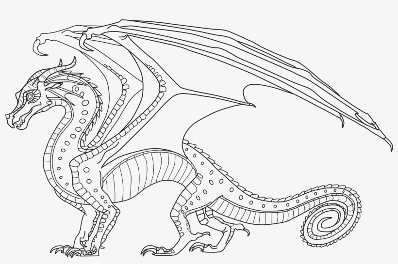Download Transparent Skywing Dragon From Wings Of Fire Coloring Page ...