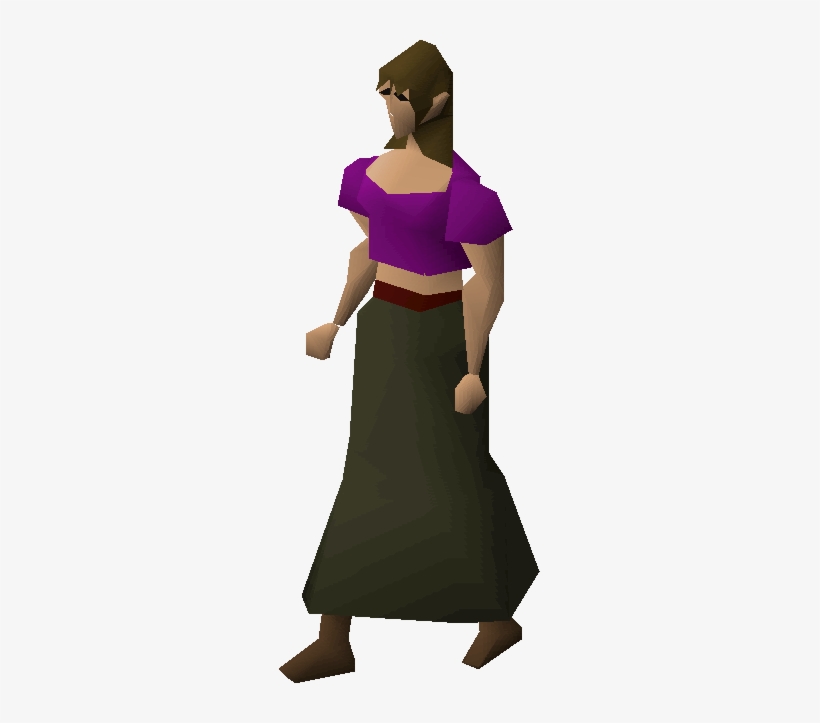 Woman - Old School Runescape Female - 261x643 PNG Download - PNGkit