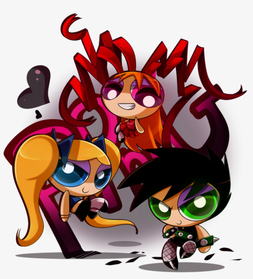 Download Transparent 551kib, 883x904, The Powerpunk Girls - Powerpuff ...