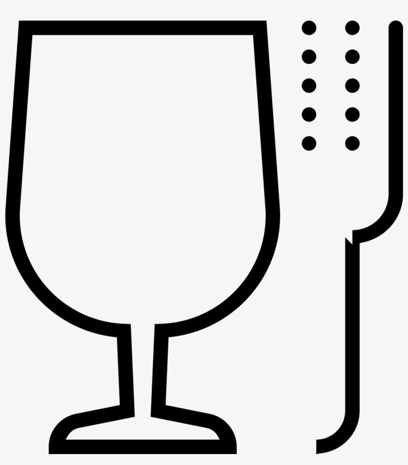 This Icon Contains A Glass And A Fork - Wine Glass - 1600x1600 PNG ...