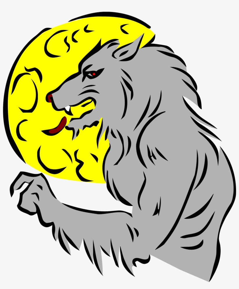 This Free Icons Png Design Of Werewolf And Moon In - 2068x2400 PNG ...