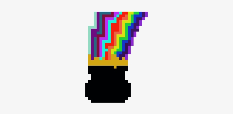 Pot Of Gold - Pixel Art - 750x750 PNG Download - PNGkit